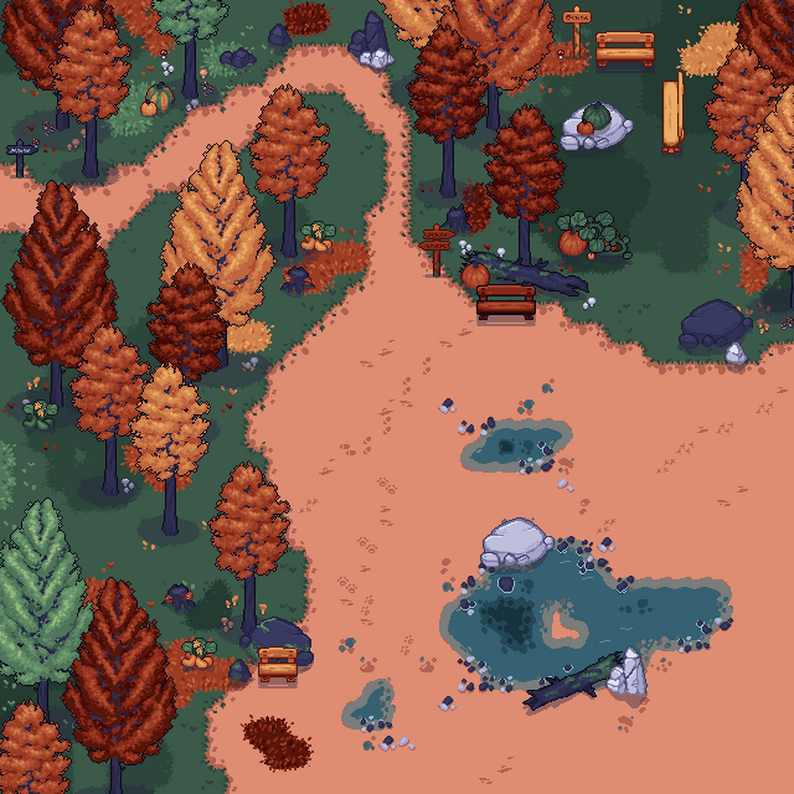 Autumn forest Tileset by Marie Pepo