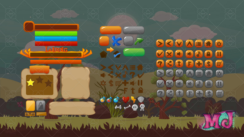 2D Game GUI by MarwaMJ