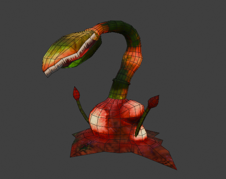 PS1/PSX Carnivorous Plant | Animated by CursedLake