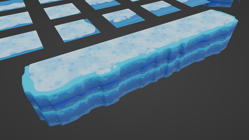 3D Ice Tileset by WizP