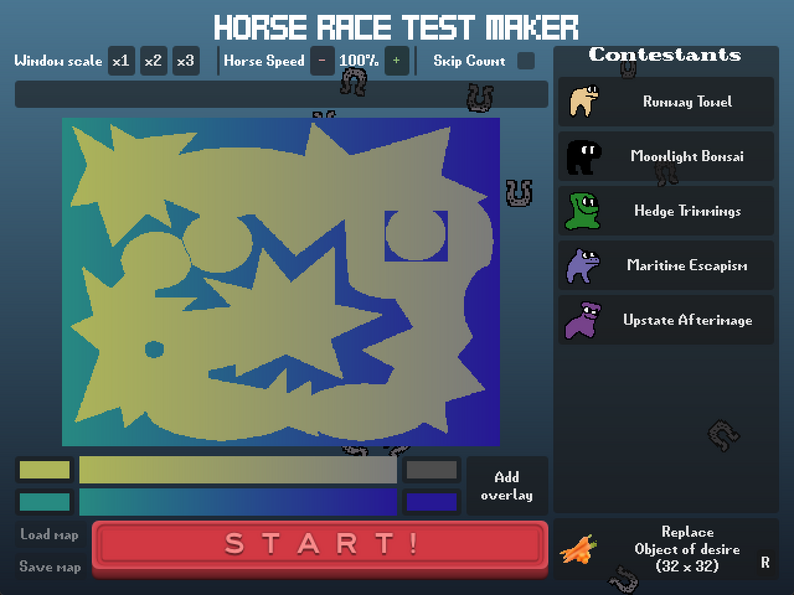 Horse Race Test Maker by Hapty