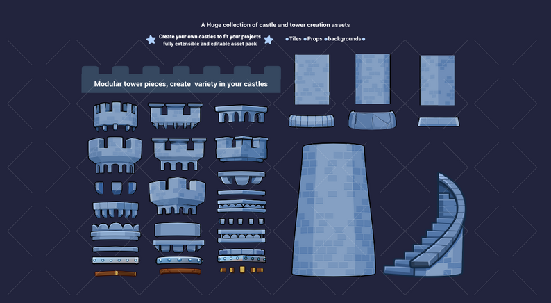 Castle creator game asset mega pack by Robert Brooks ...