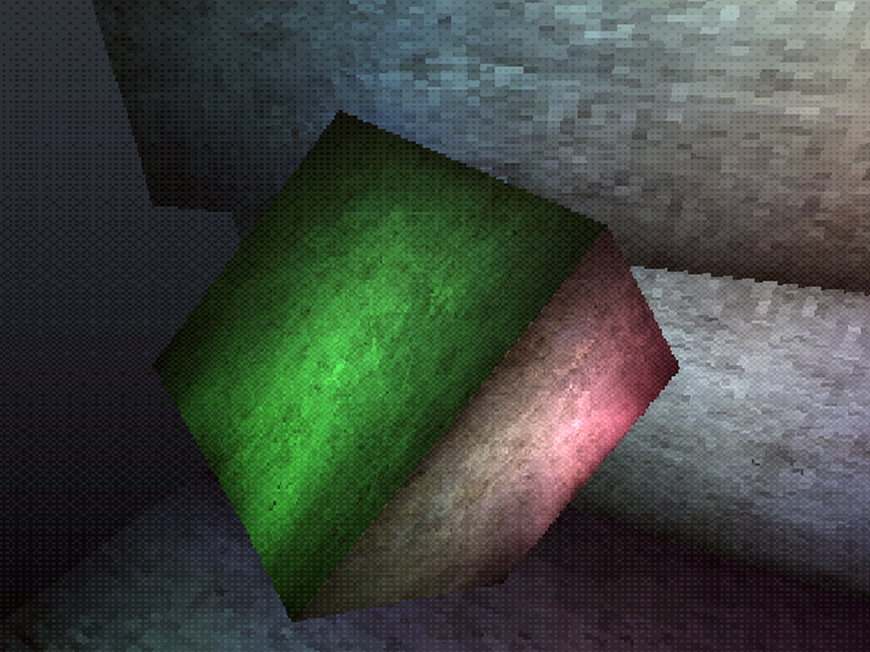 psx retro shader for UPBGE 2.5 by Game Retro Studio