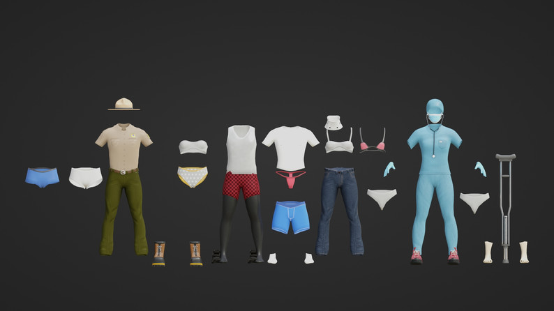 Character Outfits: Essentials Pack by SMOKEWORKS ENT