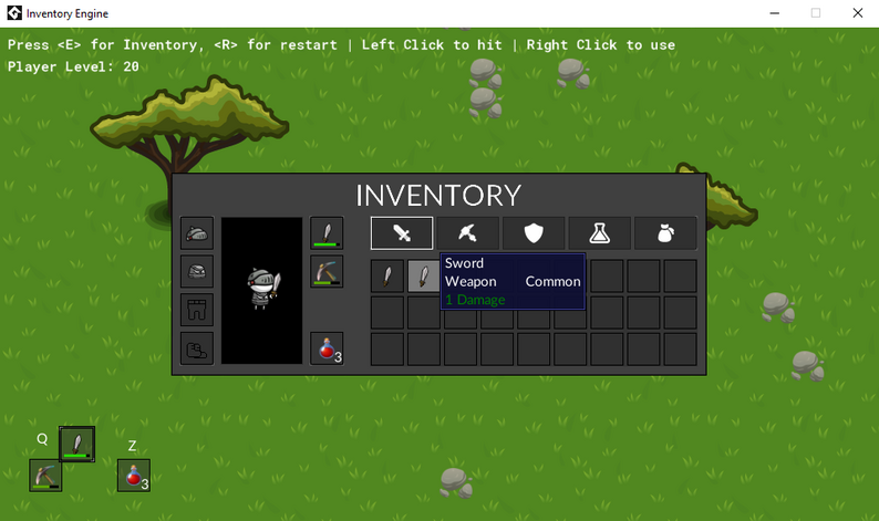 Inventory Engine for GameMaker by Bulletech Studios