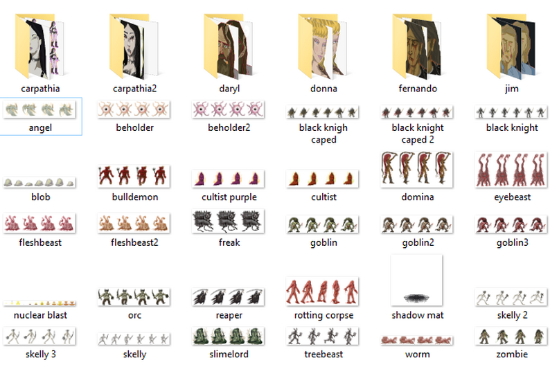 [FREE] HEAVY METAL SPRITE PACK (64X64) by Vita Brevis