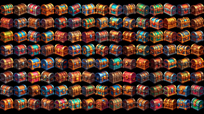 Pack 51 - Chests - 800+ Sprites by FortressSide