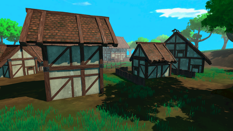 Modular Medieval House Pack by mooham3d