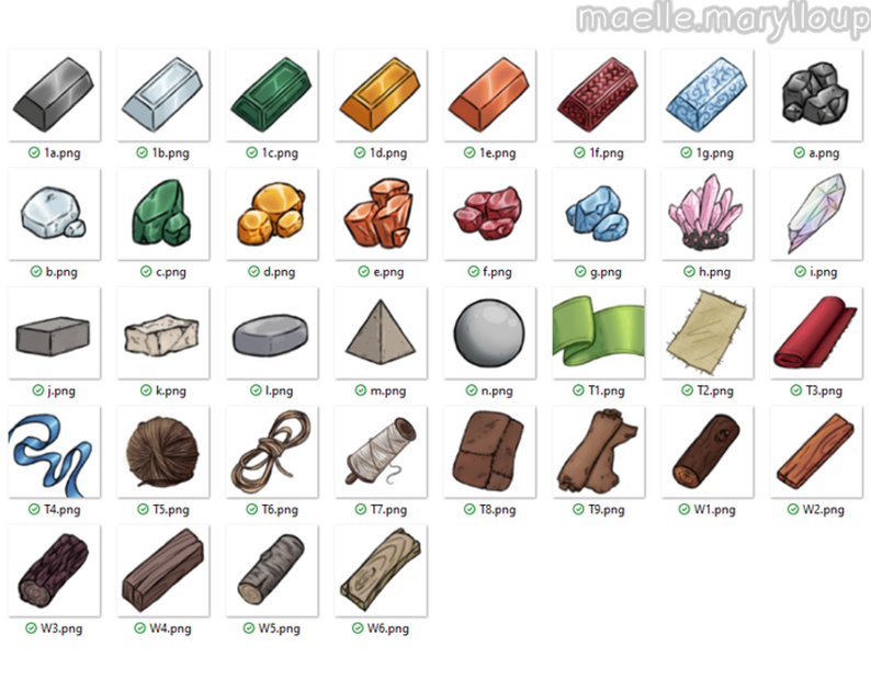 Material Icons by MaelleMarylloup