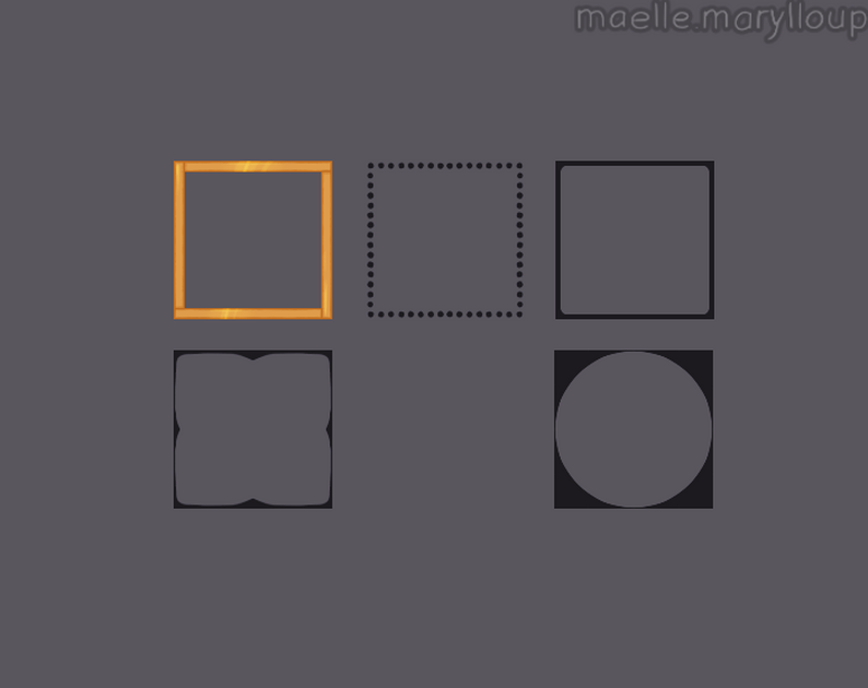 Backgrounds Icons & Borders set by MaelleMarylloup