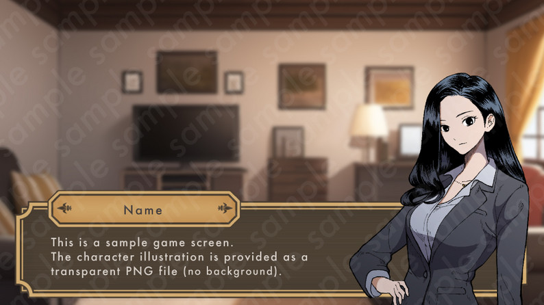 [Mystery Character Sprite] Career Woman in Suit – Black Hair | PNG with ...