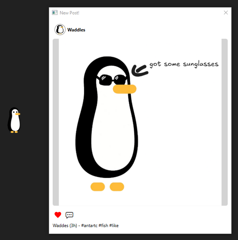 DesktopPenguin by maximalmaxx