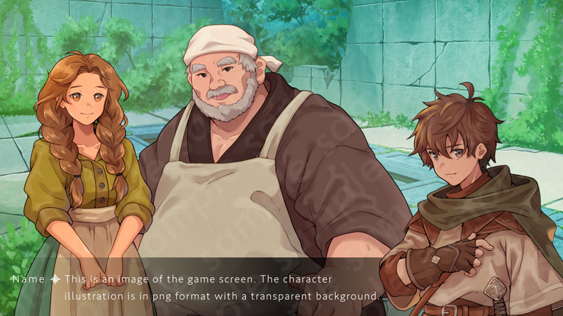 [Fantasy Character Sprite] Village Shopkeeper – Big Man with Apron ...