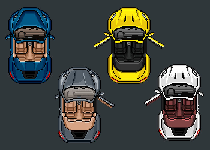 Top Down Car Kit Asset Pack by CrisDesignworks