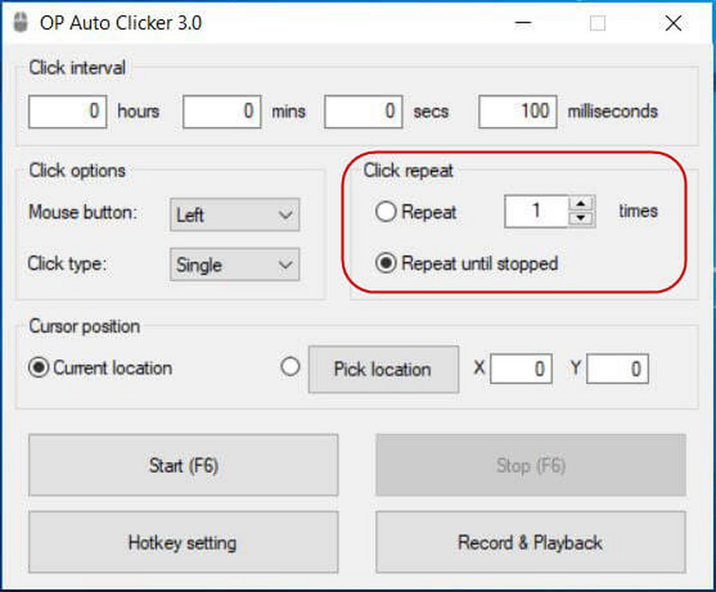 OP Auto Clicker by Forg