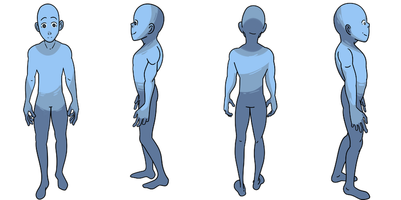 Isometric Character Base by Kurokamori
