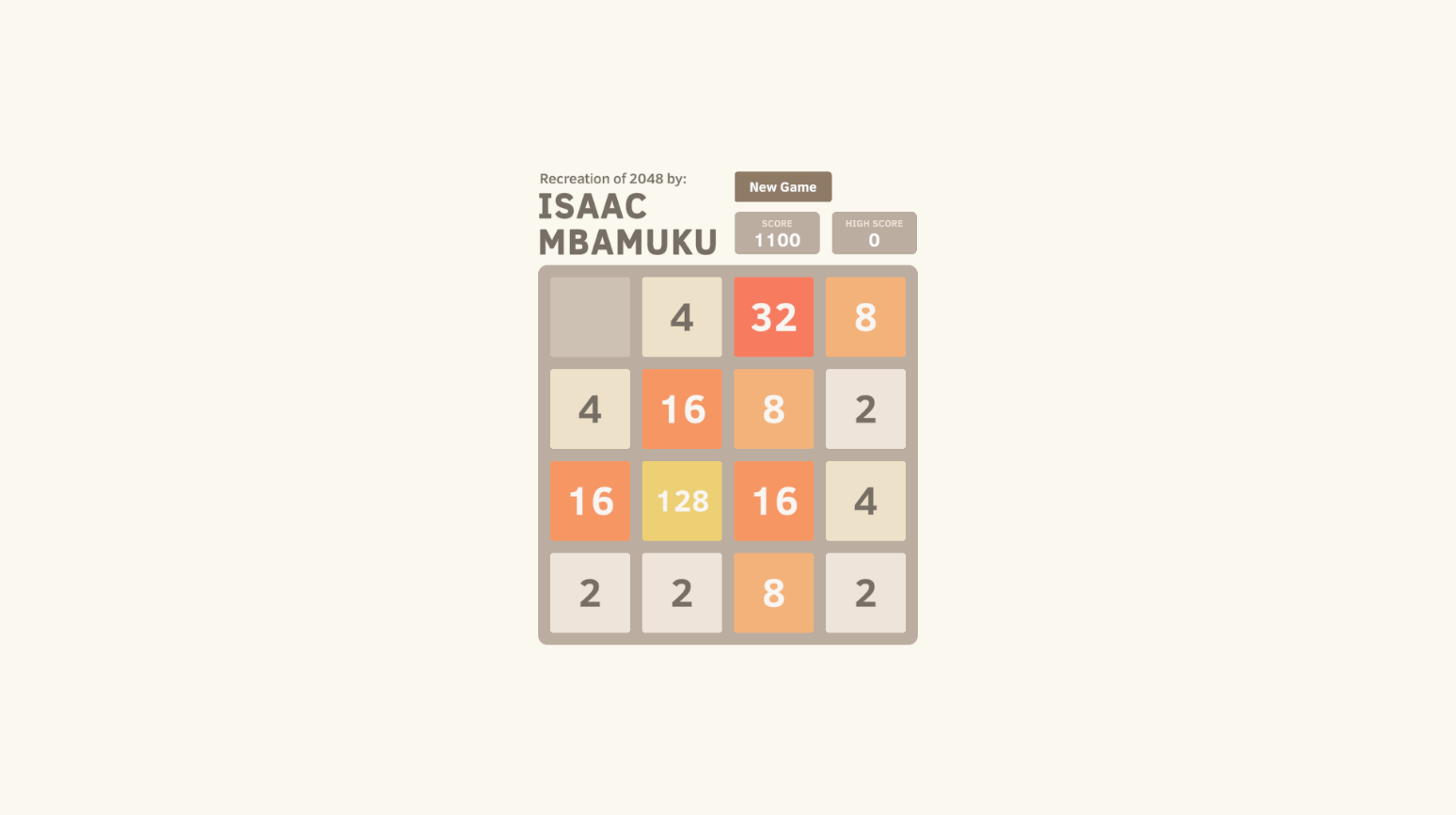 2048 Project 2048 Project By Isaacmb
