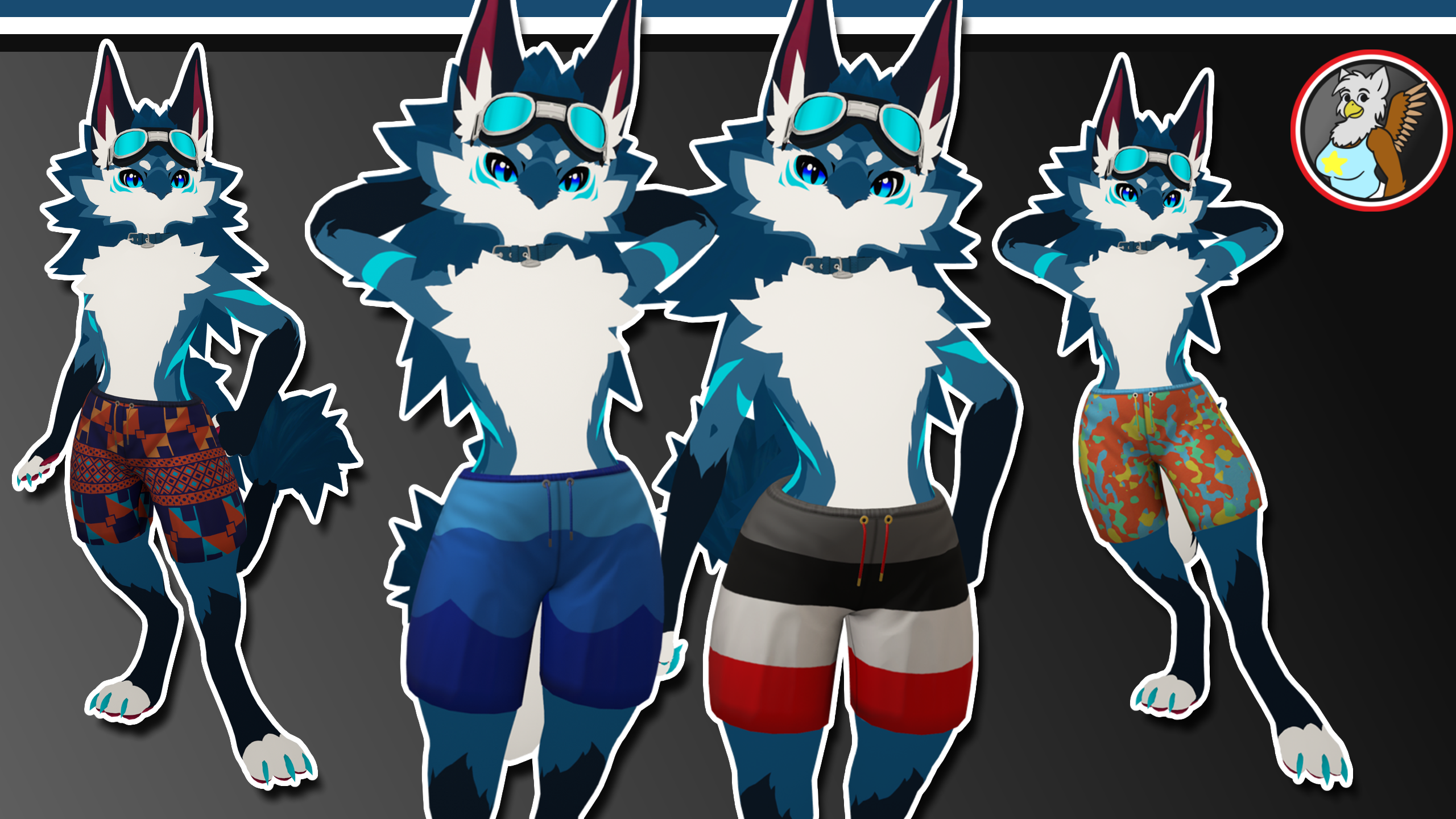 Novabeast Swim Trunks by EXGriffins