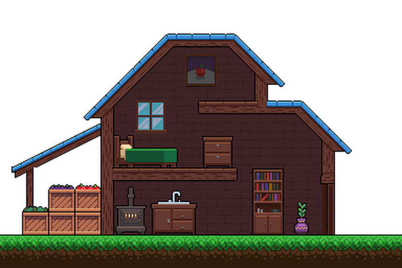 Free house pixel art by Arlan_TR