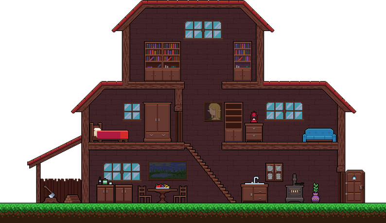 Free house pixel art by Arlan_TR