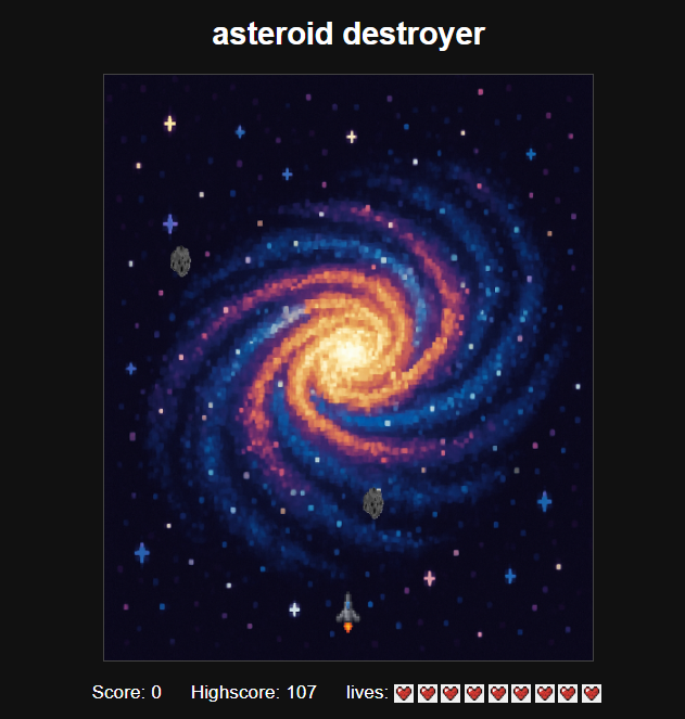 Asteroids destroyer(demo) by Fenix_Industry