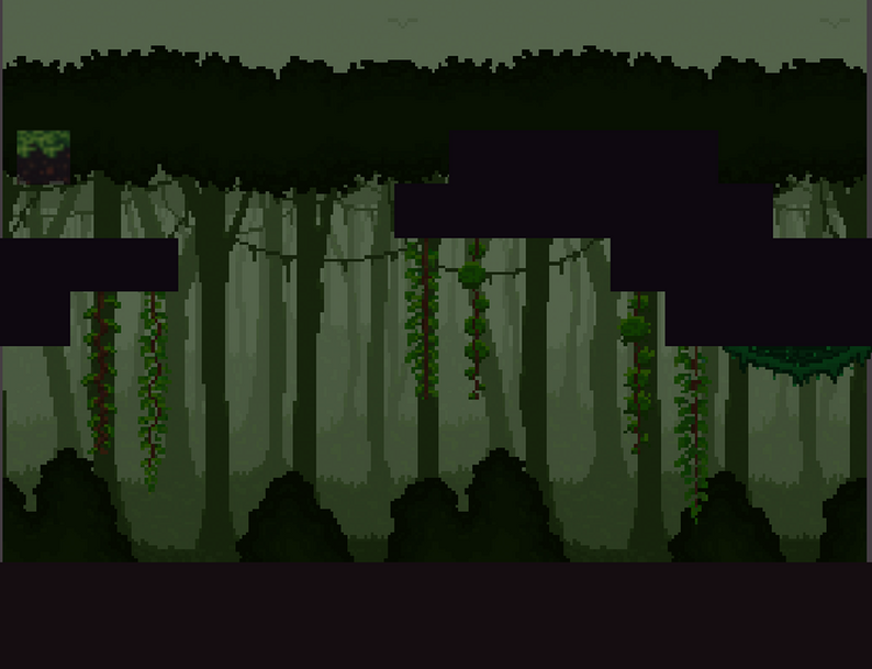 Jungle Vines & Background – 2D Pixel Pack by LunarDrift Studios