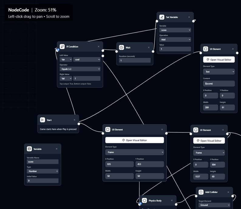NodeCode - Node Game Maker by Lachlan TV Moon