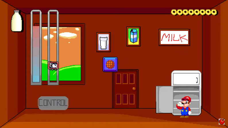 The 'Mario drinks a glass of milk' trilogy by CoolPepper