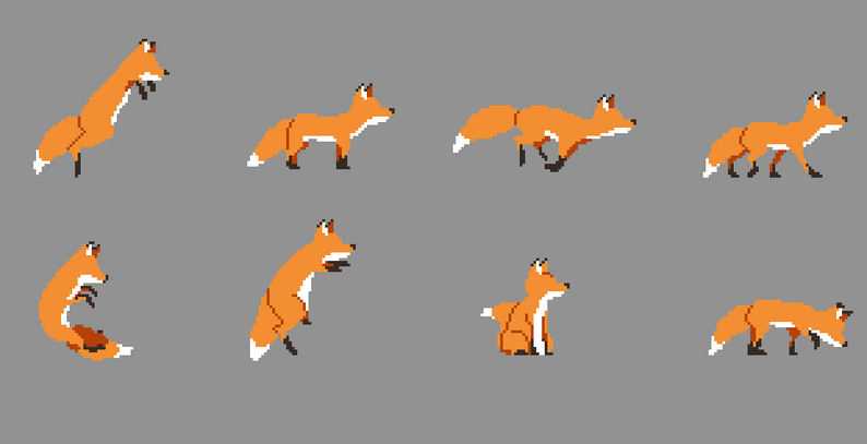 Fox Sprites by OTTER