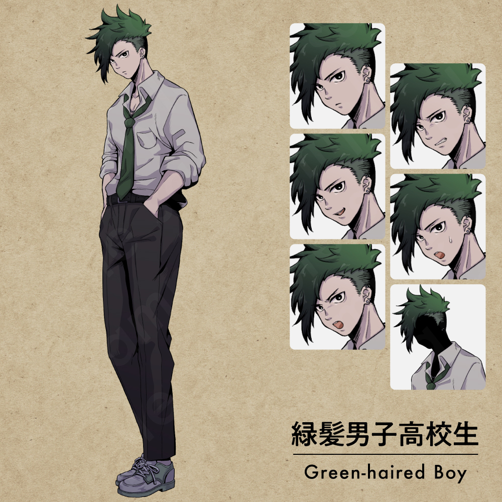 [Line Art Character Sprite Set] Dark School Characters Vol.1 – 5 ...