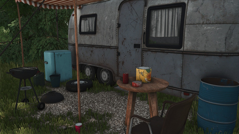 FS25 - Small Rusty Camper trailer by Hashy