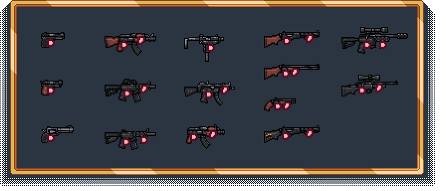 6 new guns! - Pixel Arsenal - Pixel Gun Assets by SewerR4t