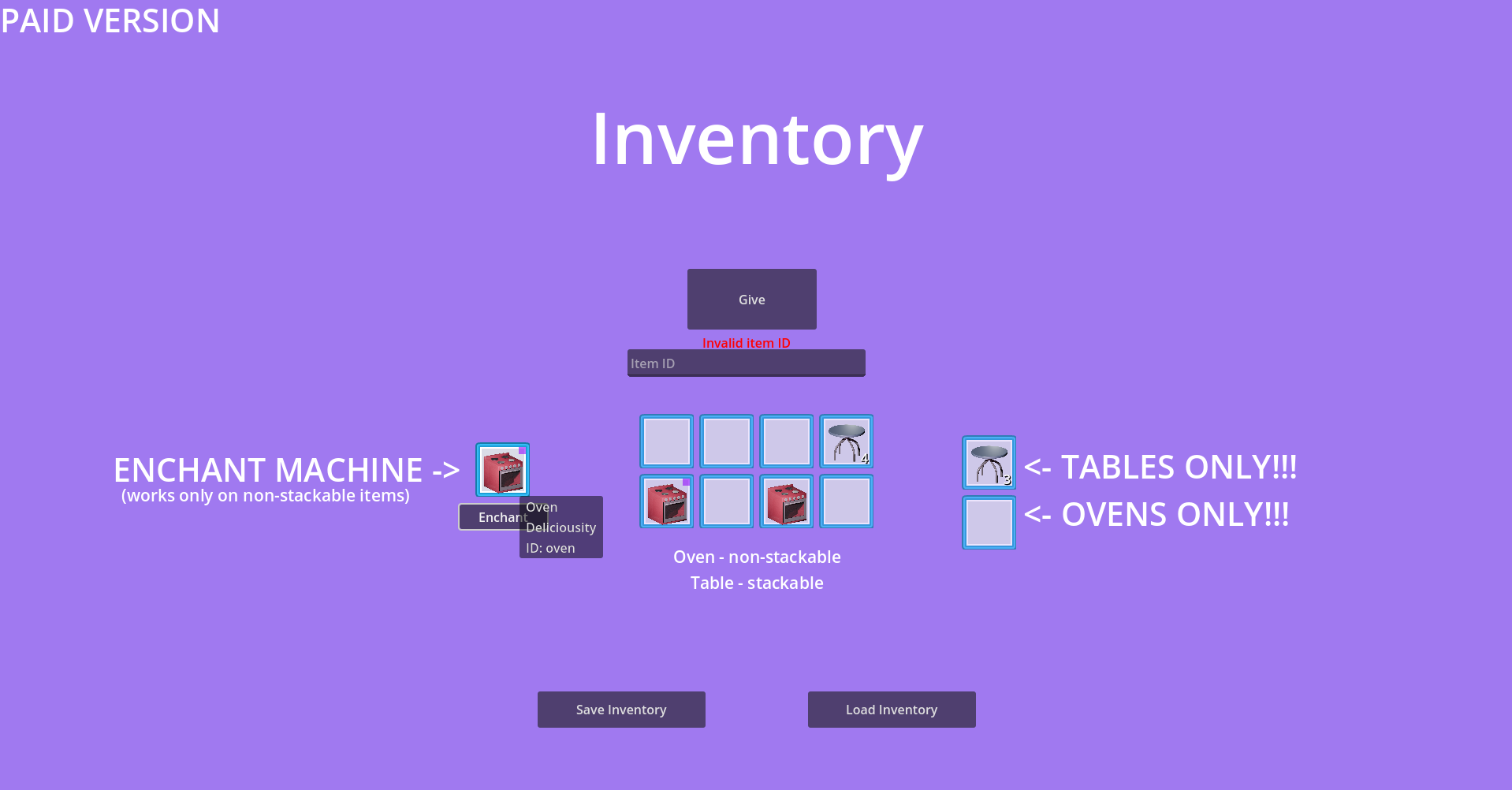 Godot Inventory Template by Cute Kitten Studio