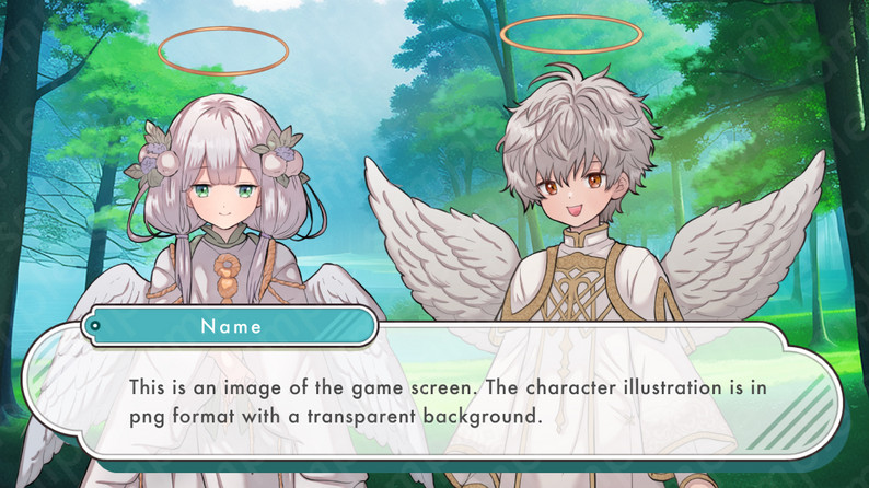 [Fantasy Character Sprite] Angelic Boy – White-Haired Celestial with 10 ...