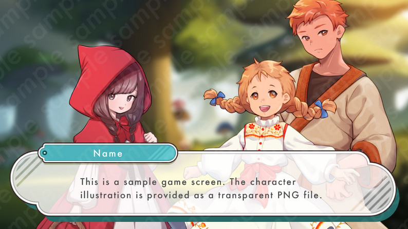 [Fantasy Character Sprite] Red Hood Girl – Basket-Carrying Fairy Tale ...