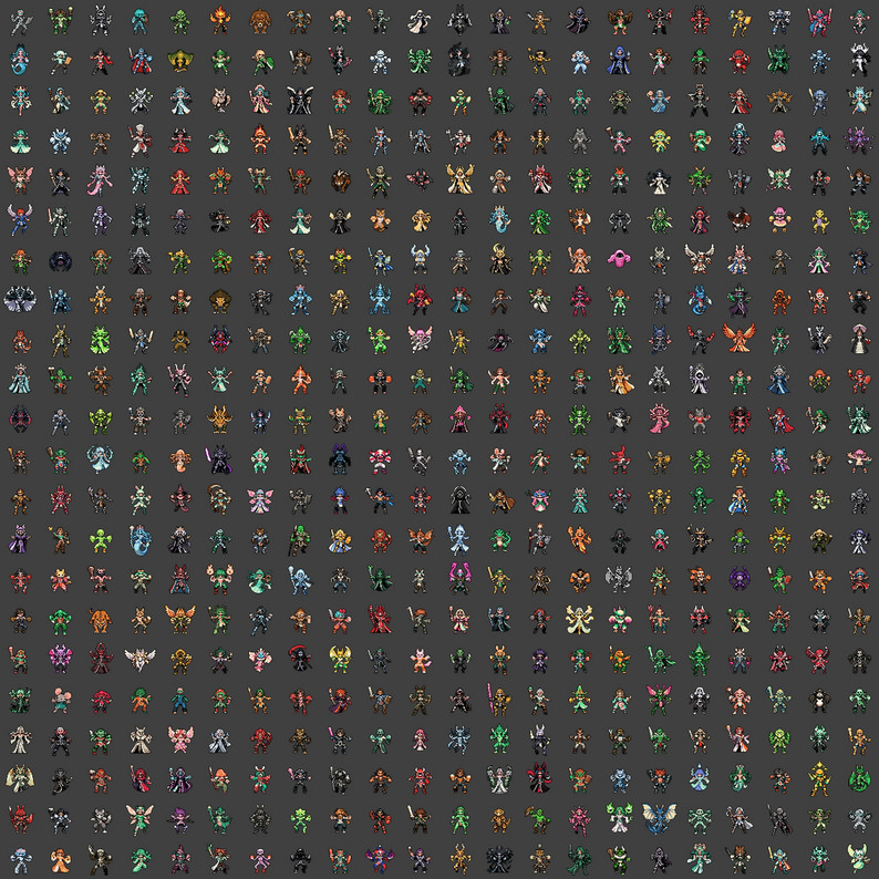 3000+ Pixel Art RPG Enemies - Front Facing RPG Assets by WorthyPie