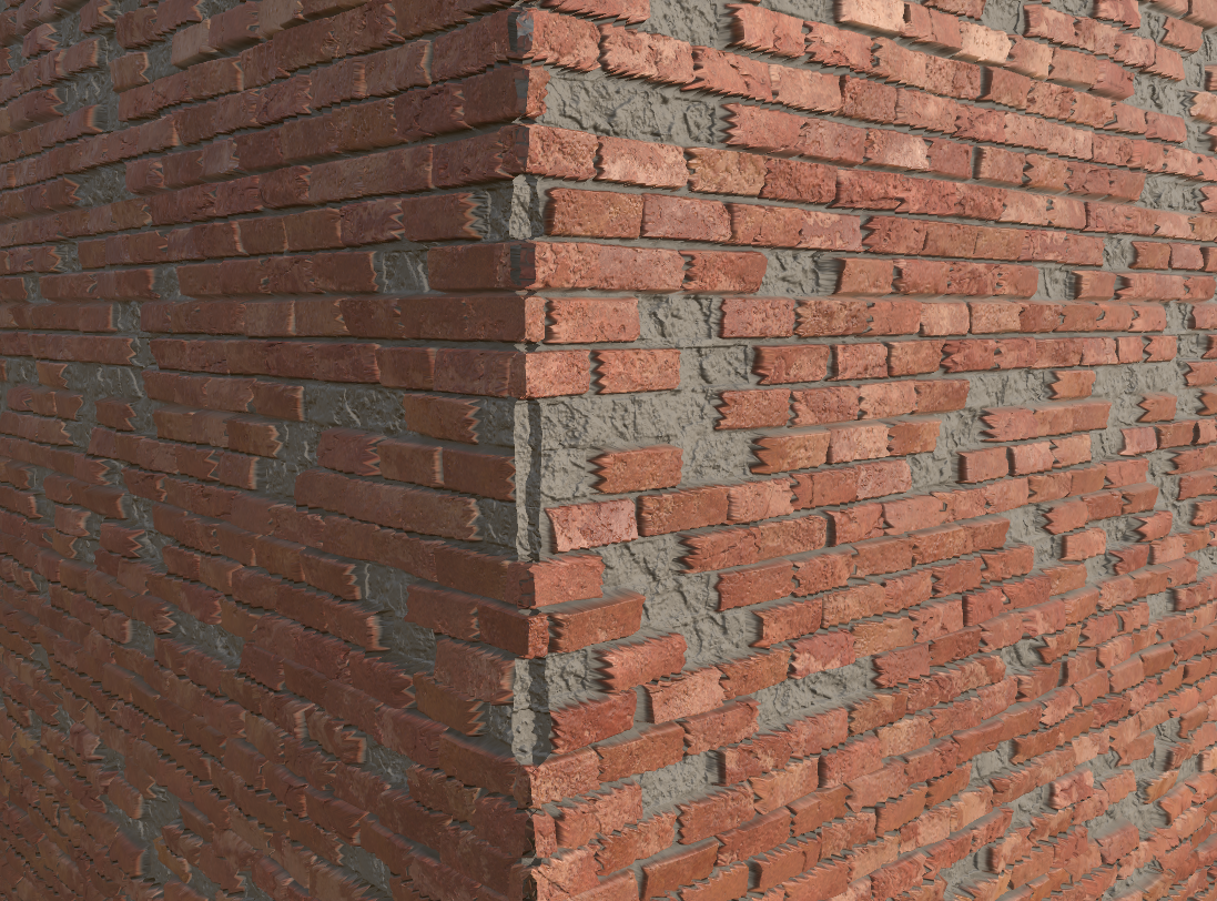 Red Brick Wall Variations – 4K PBR Material Pack (4 Materials, PNG ...
