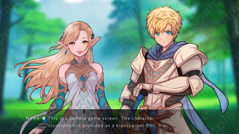 [Fantasy Character Sprite] Elven Princess Mage – Blonde Woman with ...