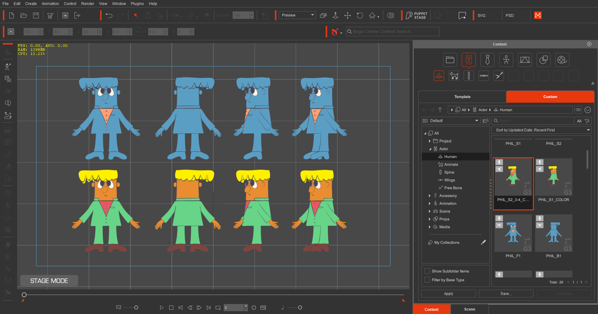 Phil – Character for Cartoon Animator 5 by blaosquirrel