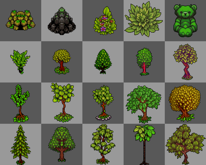 Pixel Tree All by BDragon1727