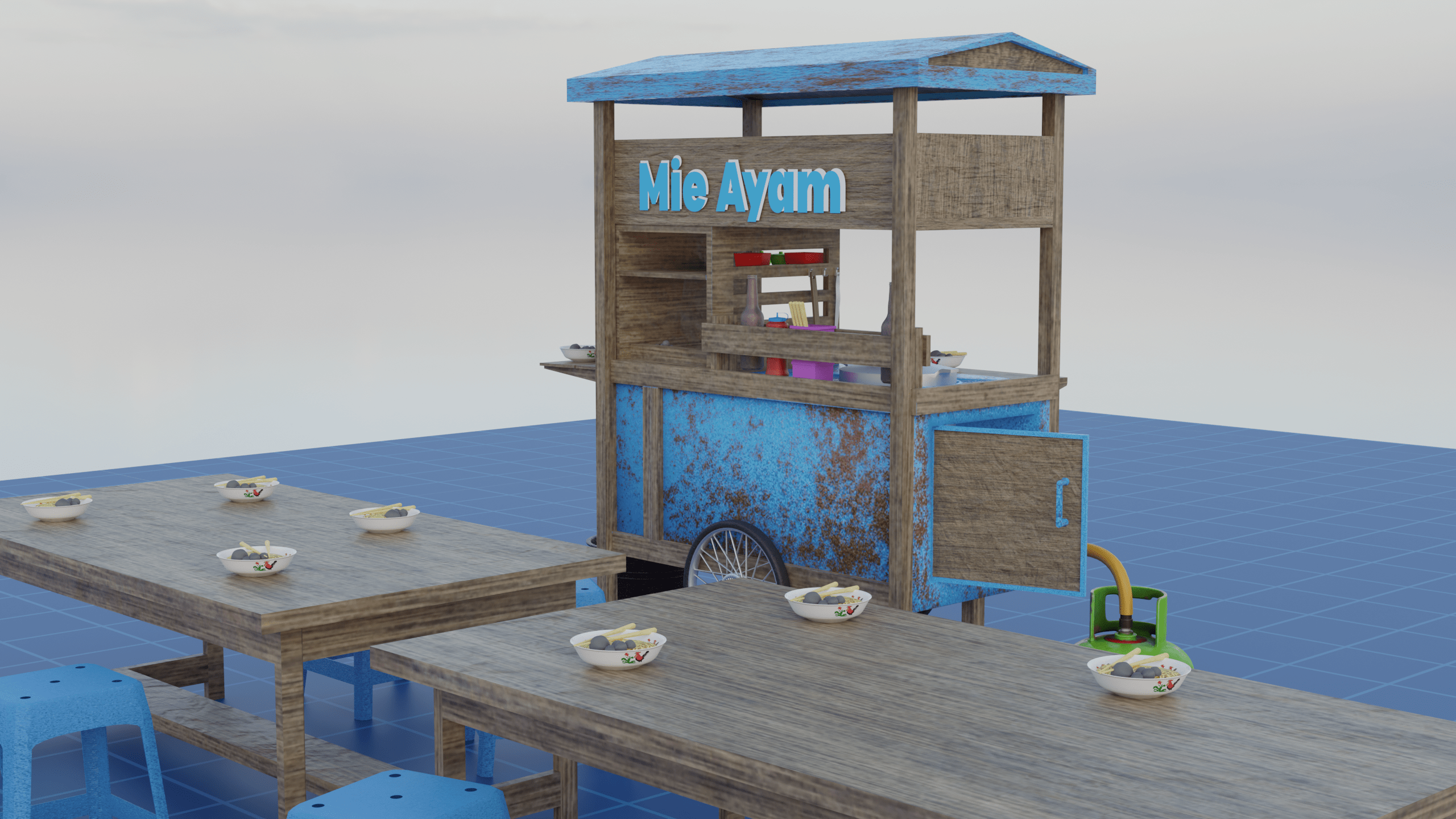 3D ASIAN OUTLET ASSET by FriedMochi