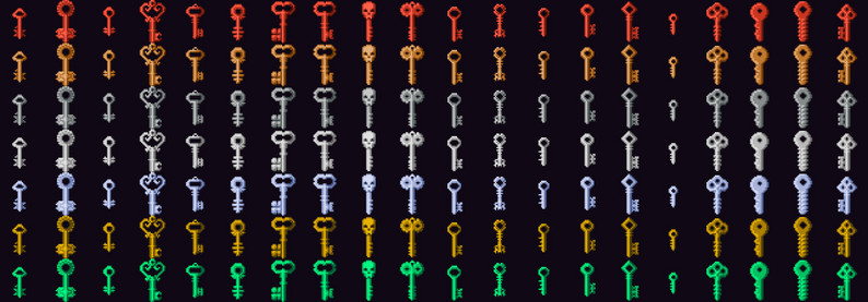 2D Pixel Key pack by Venogear