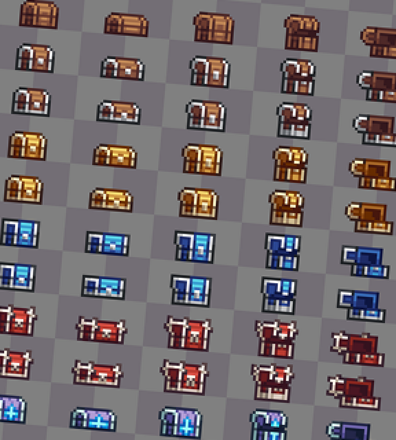 Lin's Pixel Art - Treasures & Mimics by Lin_Ain