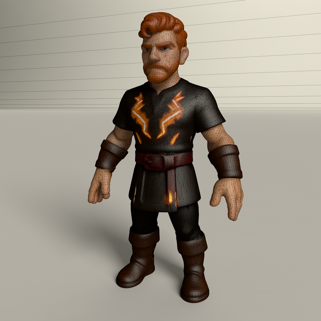 Stylized Game Ready Human Character Rigged named herulis by Stratashi