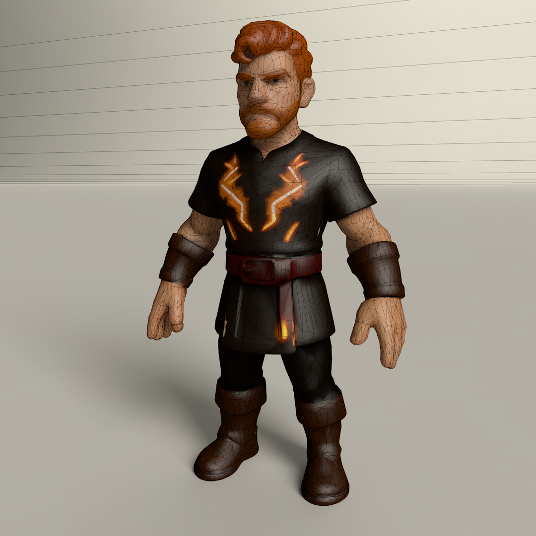Stylized Game Ready Human Character Rigged named herulis by Stratashi