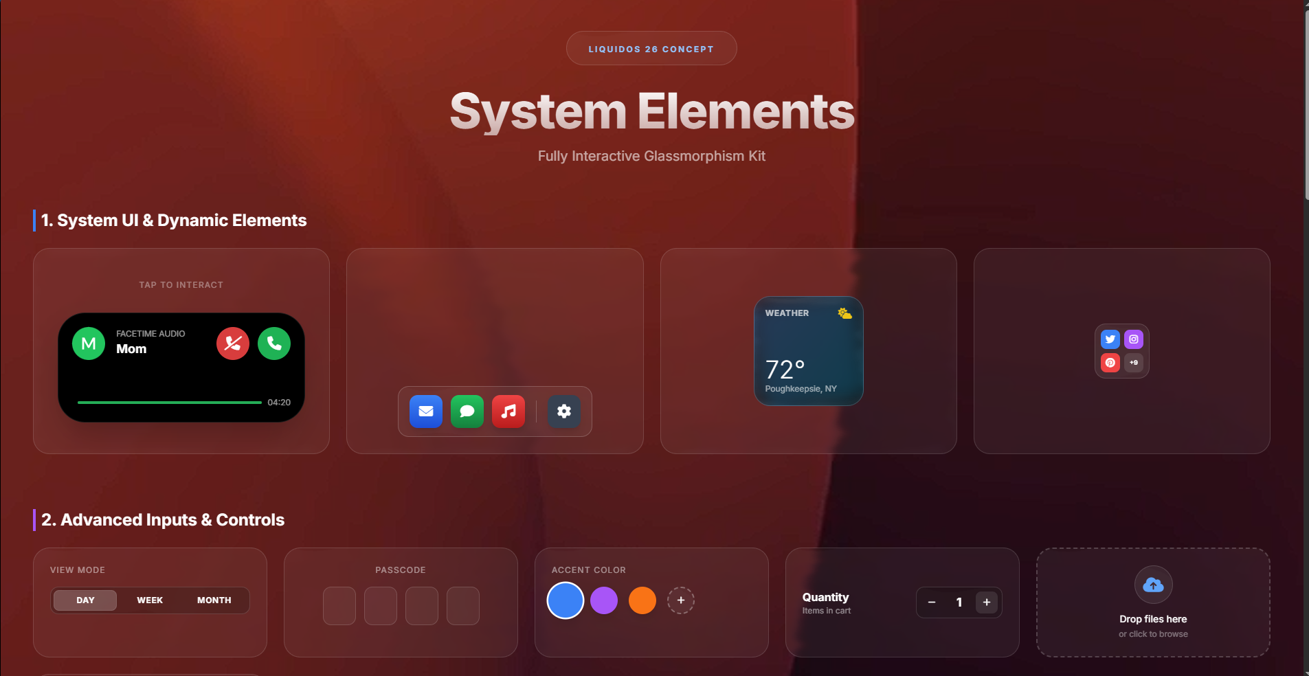 Liquid Glass IOS26 UI Kit v1.6: The Ultimate Liquid Glass Effect ...