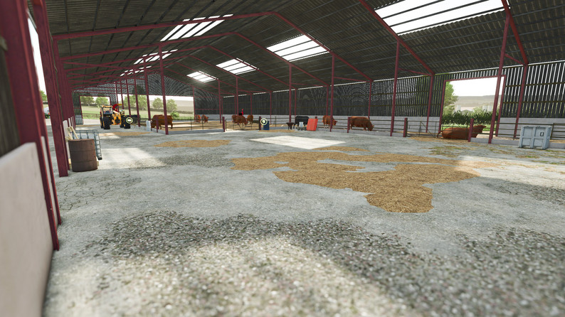 FS25 UK Large Beef Shed - V2 by LivinOnAPlayer