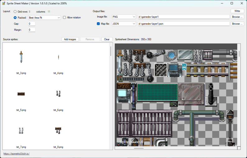 Sprite Sheet Maker by isometric8