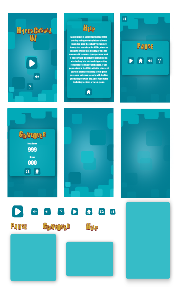 Hyper Casual UI Asset Pack by senthil ramakrishnan