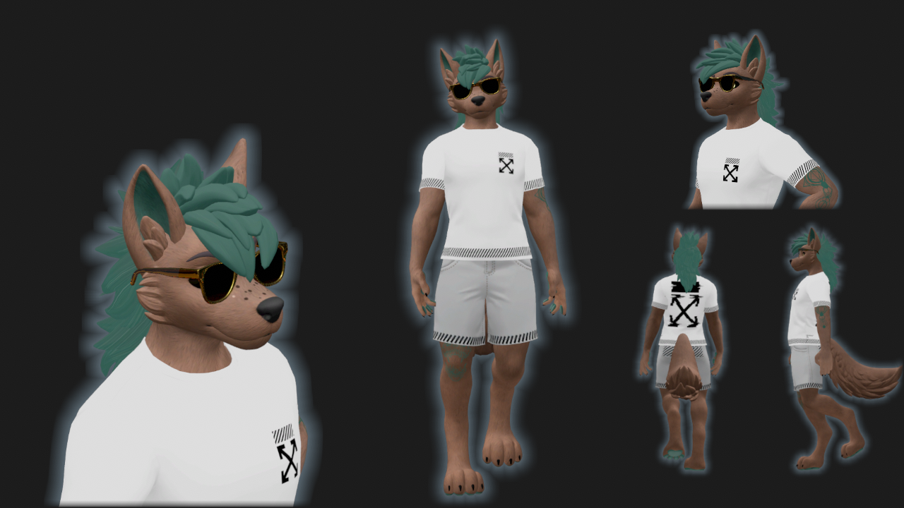 Off-White Textures For The Winterpaw by Ezekiel